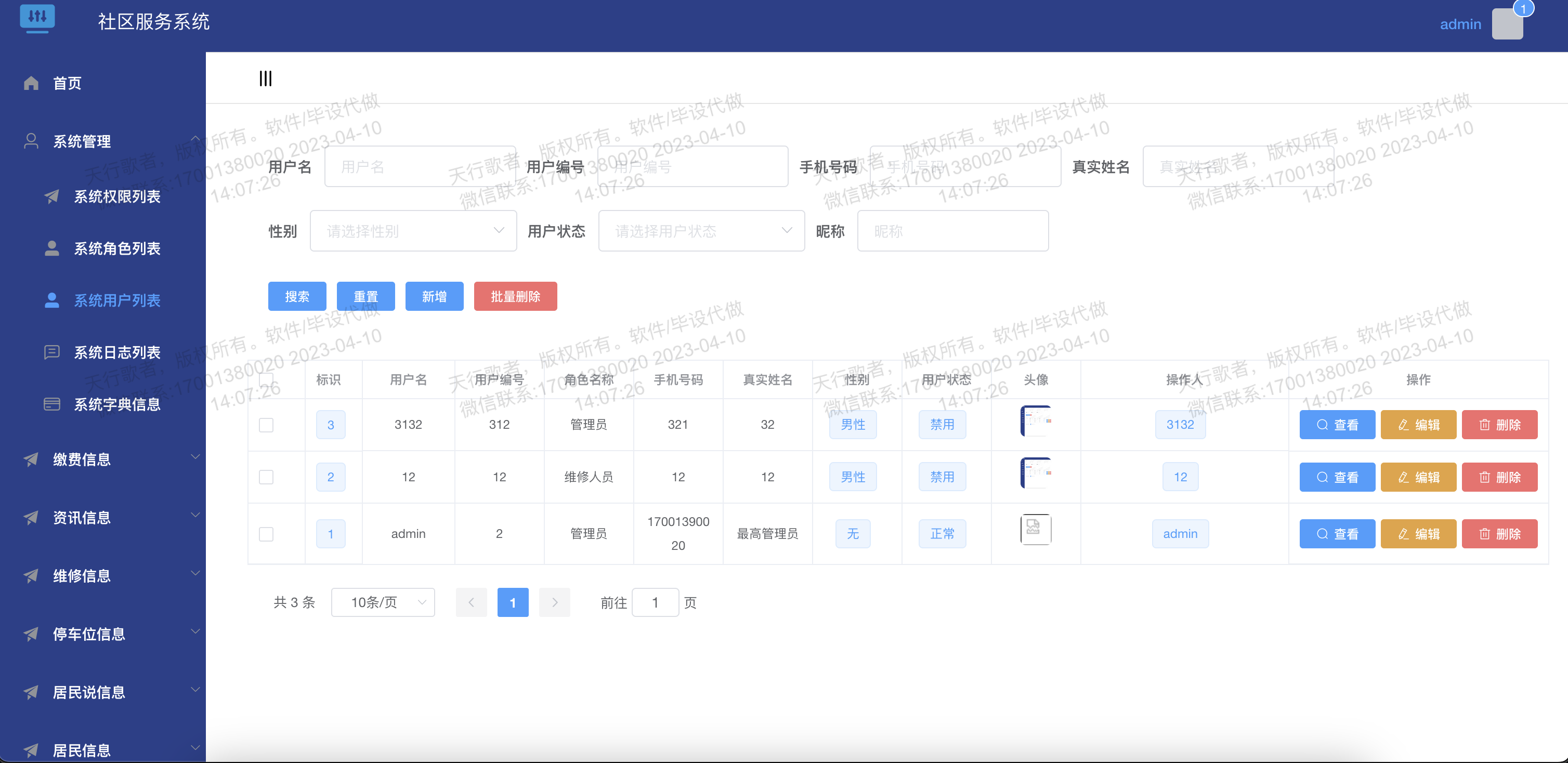 GitHub - wangchaowei2017/-Java-VUE-SpringBoot-MySQL-shequfuwu: 基于Java ...
